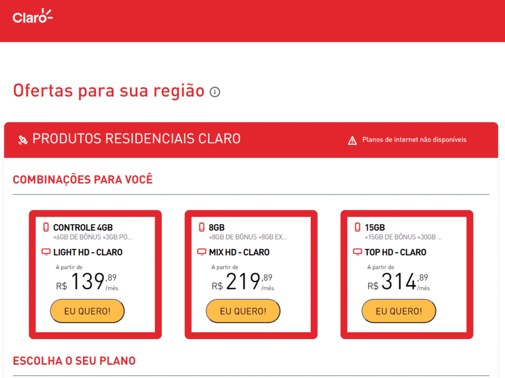 Conheça as Vantagens da Claro/Net Combo - Pensamento Digital